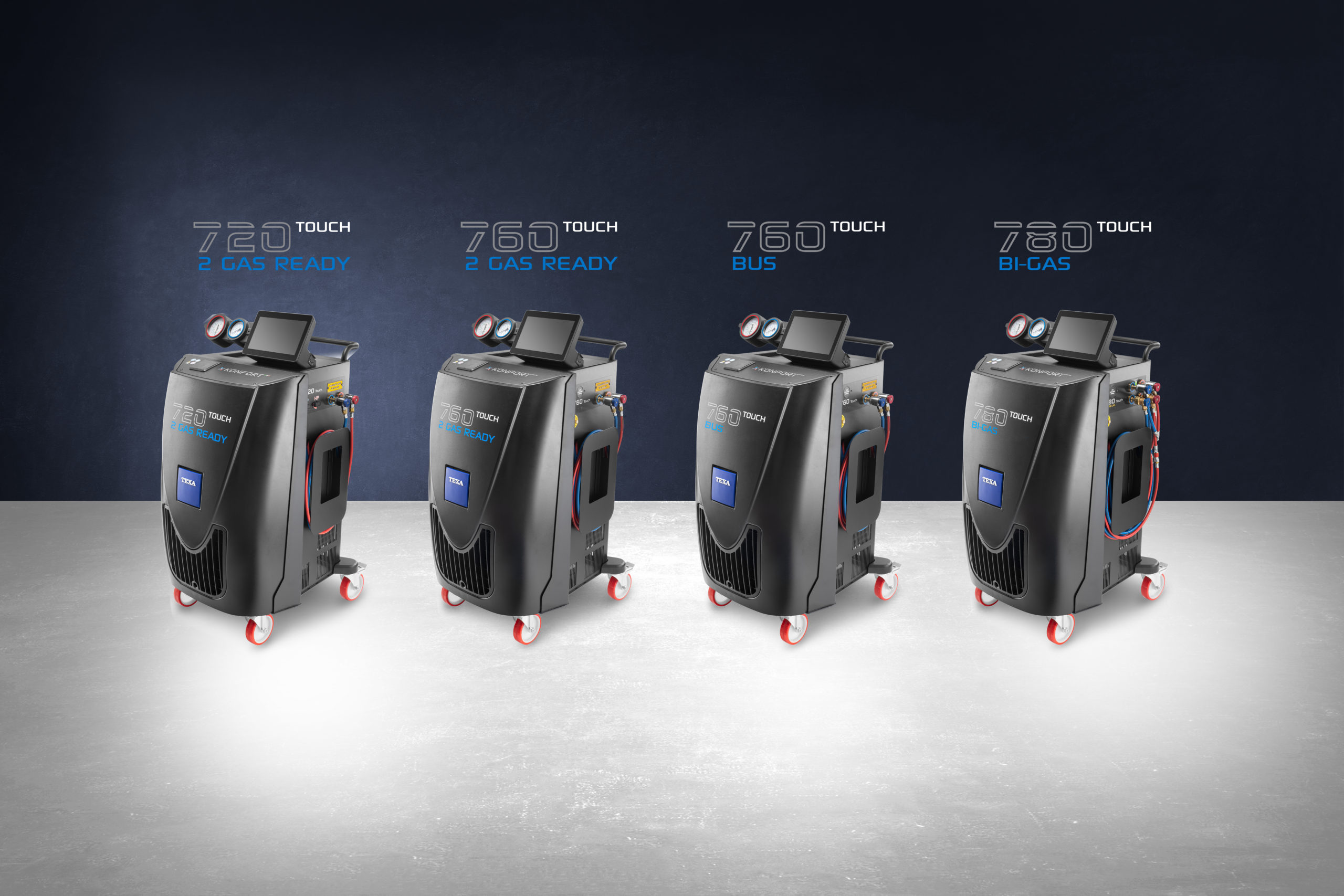 TEXA PRESENTA LA NUOVA LINEA DI STAZIONI A/C KONFORT TOUCH - TEXA